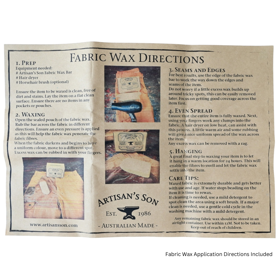 Fabric Wax - Oilskin Reproofer | Hahndorf Leathersmith