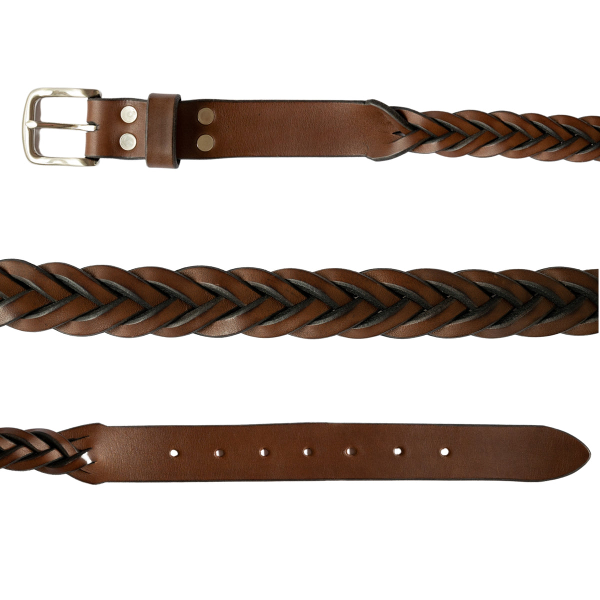Plaited Leather Belt | Hahndorf Leathersmith